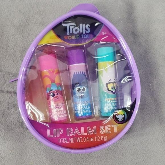 Dreamworks | Makeup | Trolls World Tour Lip Balm Gift Set | Poshmark